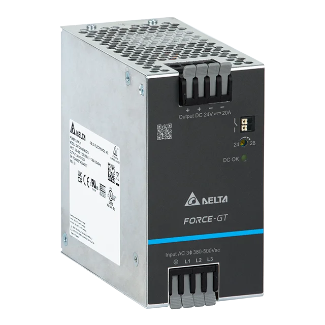 Delta Electronics FORCE GT 480W 3-Phase Series AC/DC Power Supply ...